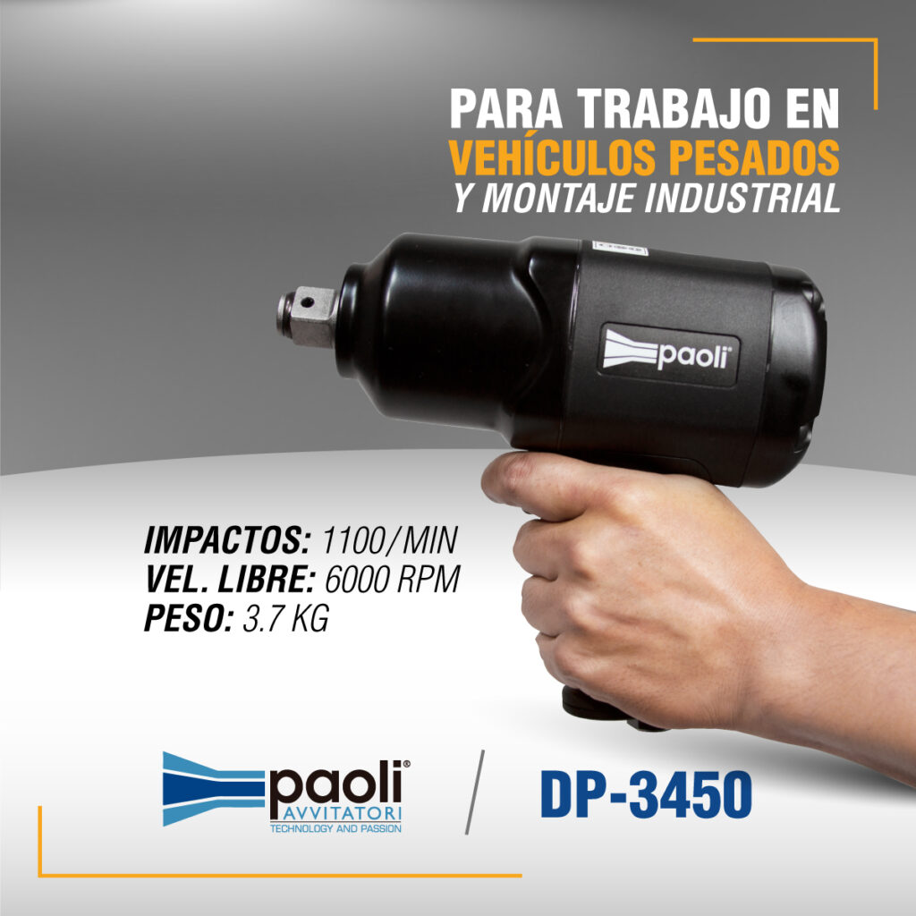PISTOLA DE IMPACTO 3/4″ PAOLI DP-3450 - Globaltech