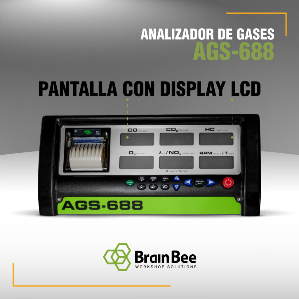ANALIZADOR DE GASES AUTOMOTRIZ BRAIN BEE - MODELO AGS-688 - Globaltech