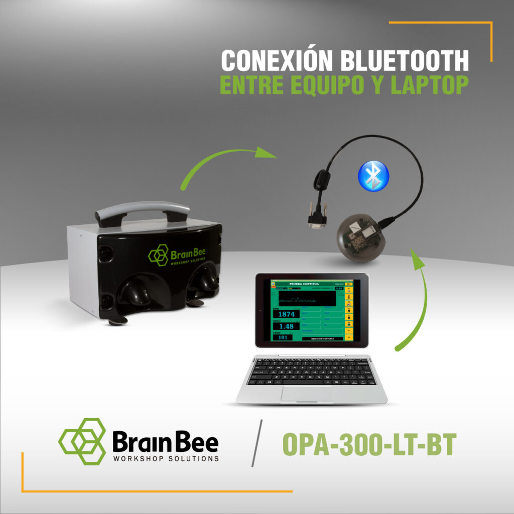 OPACÍMETRO BRAIN BEE PARA MOTORES DIÉSEL-OPA-300-LT-BT - Globaltech Equipos Automotrices