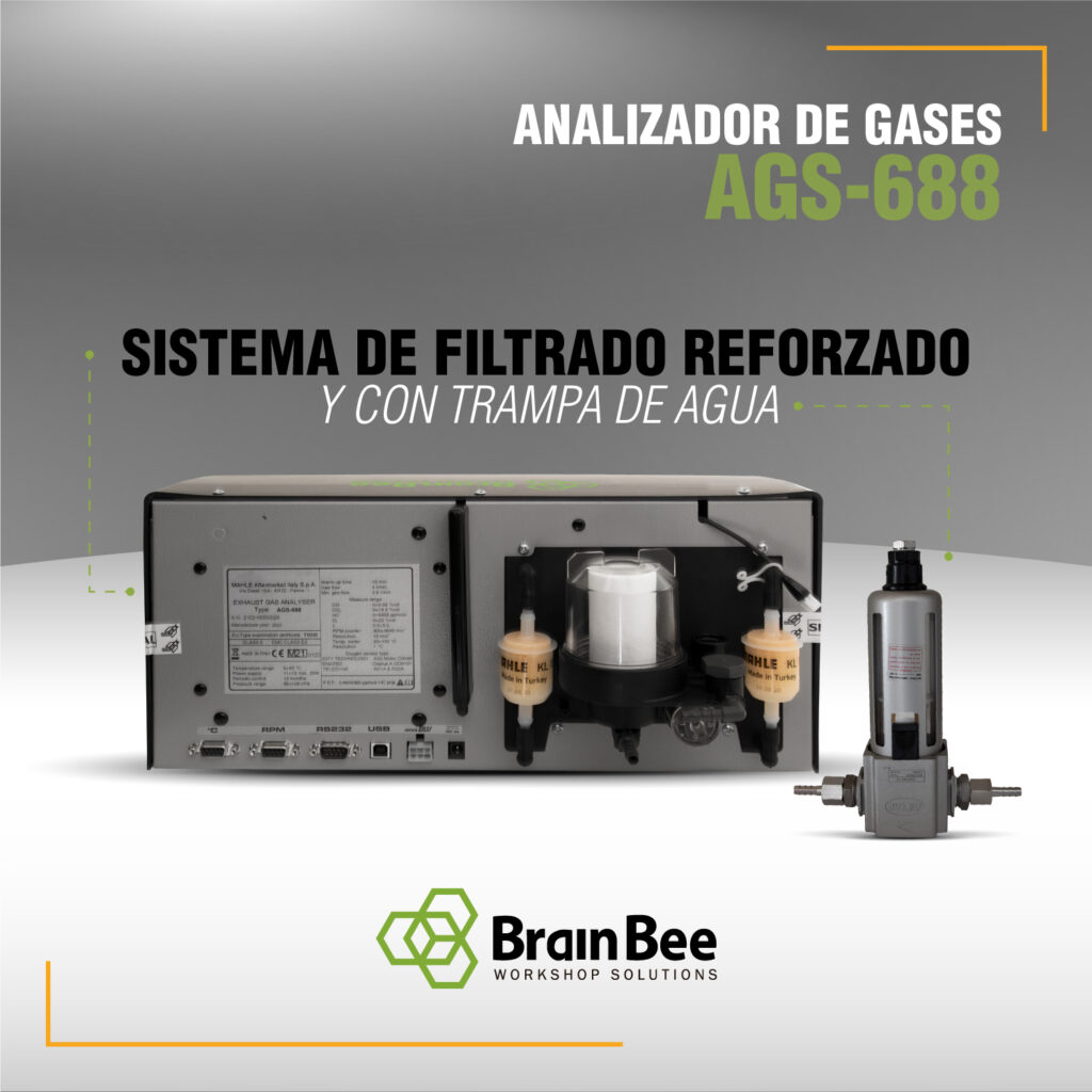 ANALIZADOR DE GASES AUTOMOTRIZ BRAIN BEE - MODELO AGS-688 - Globaltech