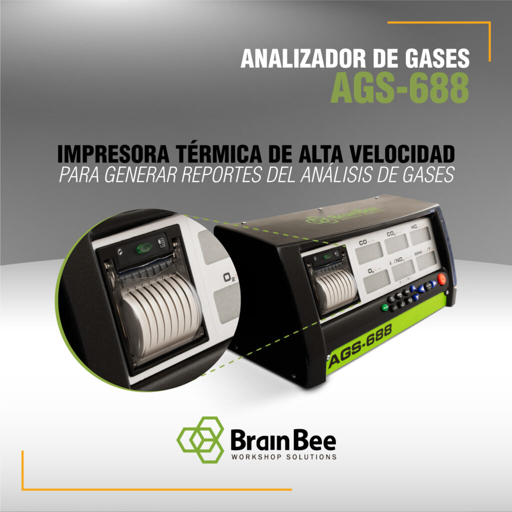 ANALIZADOR DE GASES AUTOMOTRIZ BRAIN BEE - MODELO AGS-688 - Globaltech